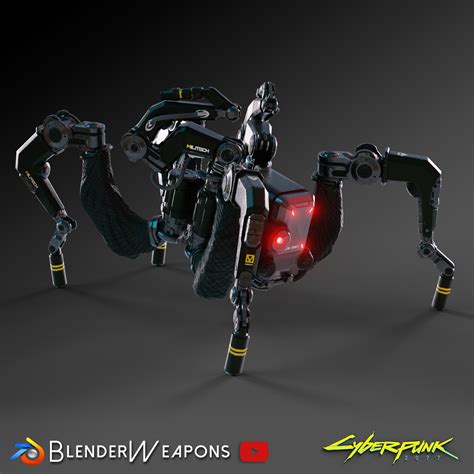 Artstation Cyberpunk 2077 Militech Spiderbot
