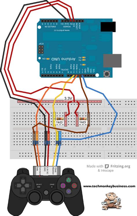 joystick ps2 controller wiring diagram wiring schema