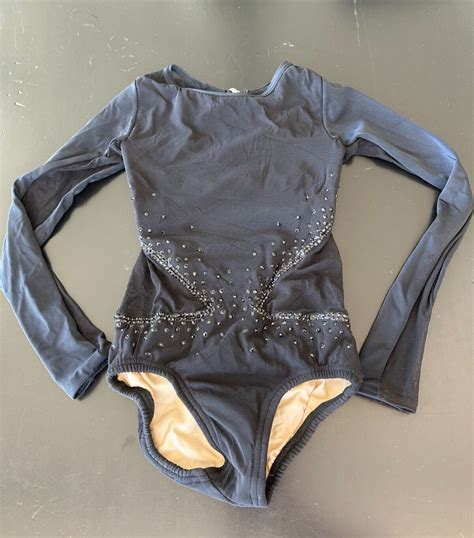 Details Dancewear Black Leotard Costume Rhinestones G… Gem