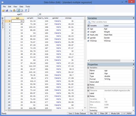 how to write a linear regression equation from table