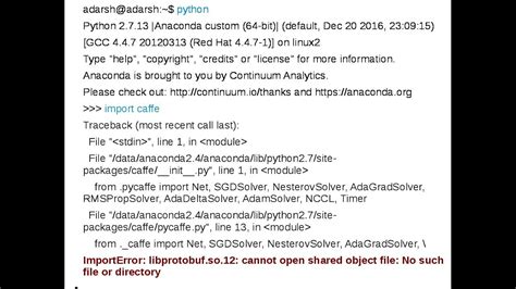 importerror libprotobuf so 12 cannot open shared object file no such