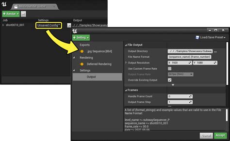 render cinematics in unreal engine unreal engine 5 0 documentation