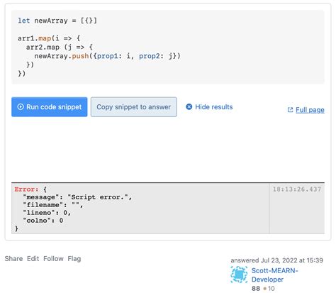 how to combine two arrays into an array of objects in javascript
