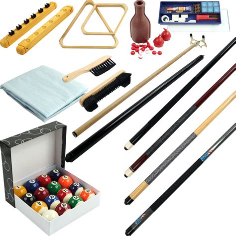 pool cue billiard stick accessories kit 32 piece premium ball set