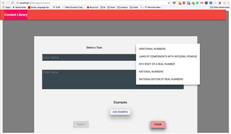reactjs material ui and react does not reproduce same behavior after