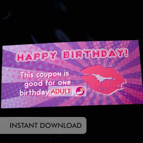 Blow Job Coupon Etsy