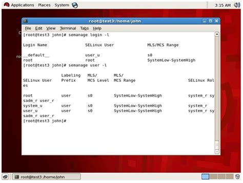 selinux tutorial commands and management