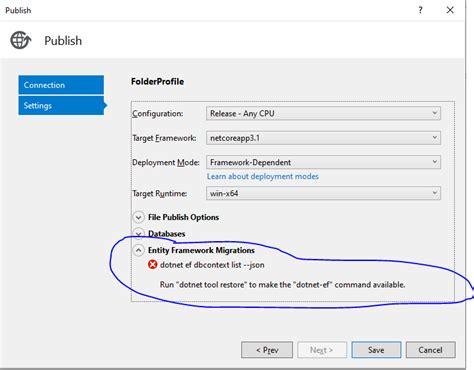 core run dotnet tool restore to make the dotnet ef
