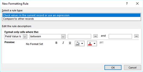 access report design applying themes and conditional formatting in