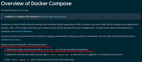 node js how to setup docker compose without a dockerfile stack