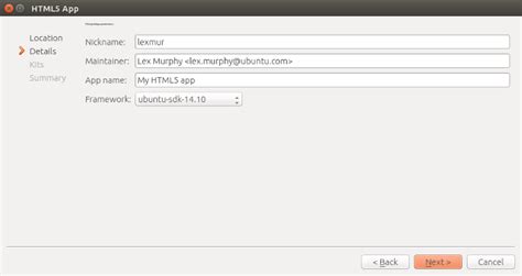 tutorials creating an sdk app project ubuntu phone documentation