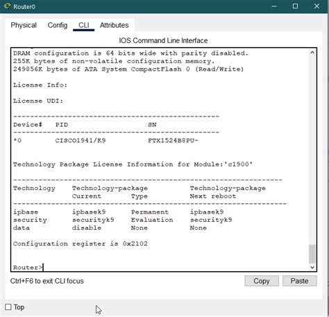 netacad packet tracer how to activate security feature for cisco ios