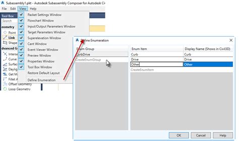 solved how create own type in subassembly composer autodesk community