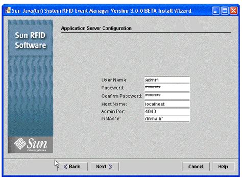 c h a p t e r 5 installing and configuring the rfid information