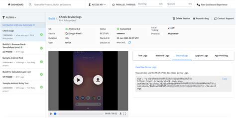 how to use device logs in android and ios to report issue browserstack