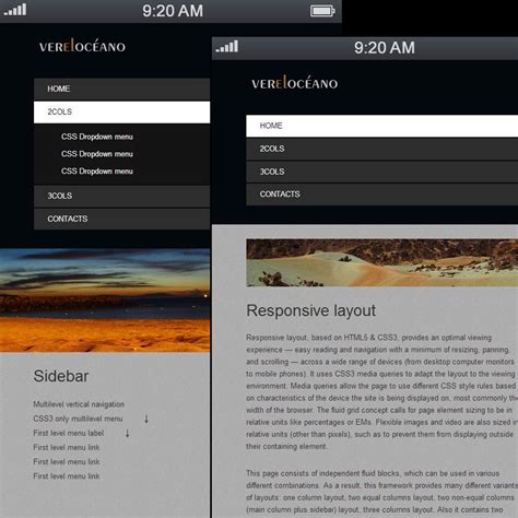 responsive html5 css3 layout html5 css3 html5 layout