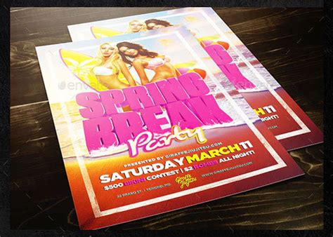 28 Spring Break Flyer Templates Free And Premium Downloads