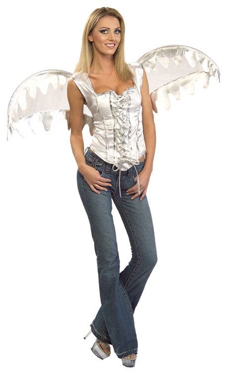 White Corset Sexy Angel Costume Mr Costumes