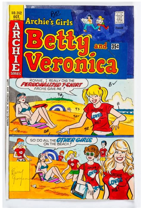 Archies Girls Betty And Veronica 262 Cover Color Guide Artist Barry