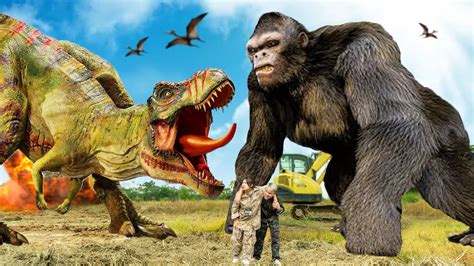Blockbuster T Rex Chase 2023 T Rex Attack Jurassic Park Fan Made