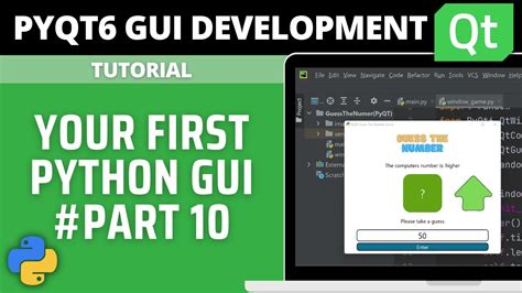 pyqt6 tutorial making your first gui 10 adding a button youtube