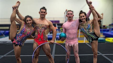 Men Try Rhythmic Gymnastics {couples Challenge} Nile Wilson Youtube