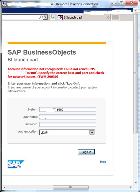 error could not reach cms ‘hostname 6400 specify the correct host
