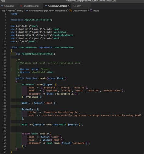 how to send email in laravel 8 downwards using gmail dev