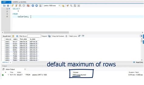 sql limit statement how to and alternatives 365 data science