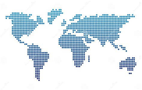 Dotted World Map Vector Illustration Design Stock Vector Illustration