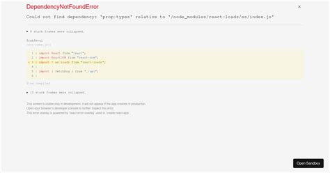 react loads variables codesandbox