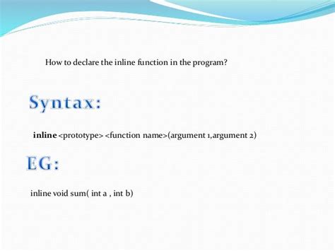 inline function in c