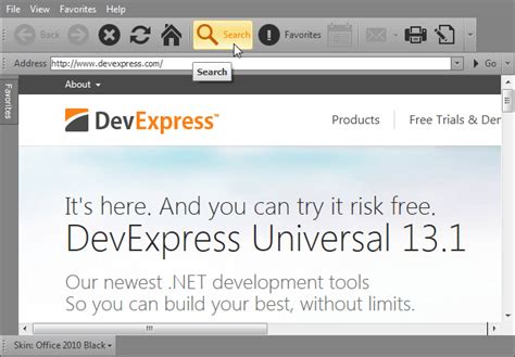 bar and ribbon glyph skinning winforms controls devexpress help