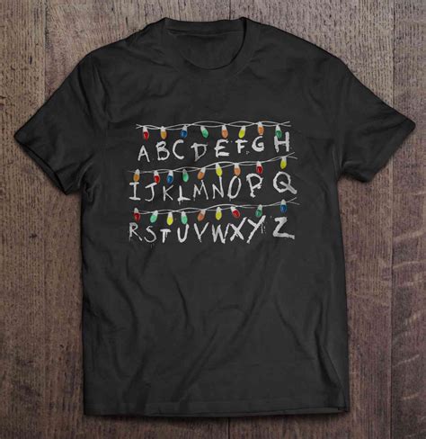 Alphabet Wall From Stranger Things T Shirts Teeherivar