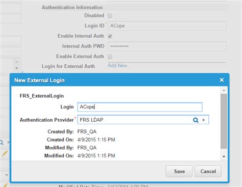 setting up external authentication with ldap