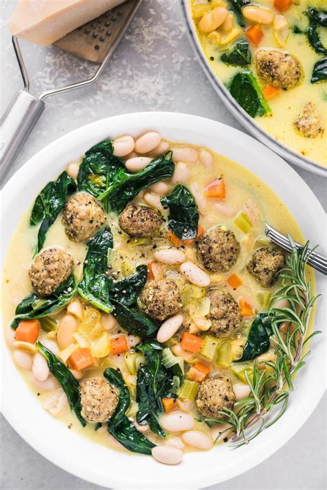 Italian White Bean Soup With Sausage Meatballs • The View From Great Island