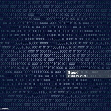 Abstract Binary Code Background Vector Stock Illustration Download