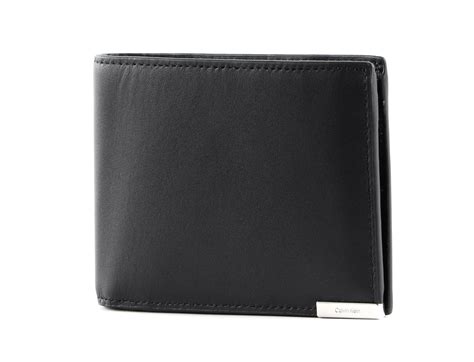 Calvin Klein Modern Plaque Trifold 10cc W Coin Ck Black Modeherz