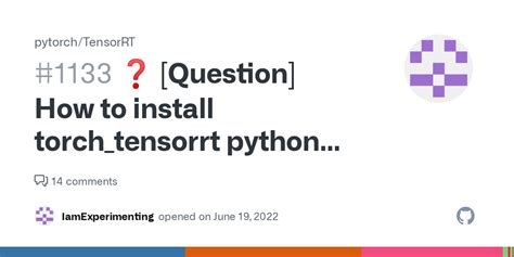[question] how to install torch tensorrt python api in ubuntu 20 04