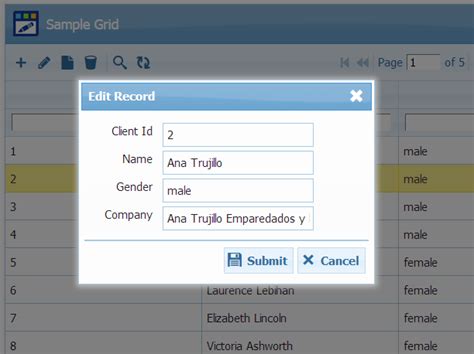 edit grid 4 php framework