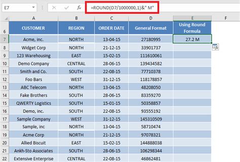 excel custom number format millions and thousands myexcelonline