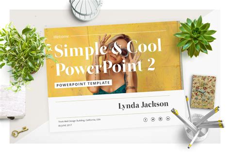 simple and cool powerpoint template 2 ~ powerpoint templates ~ creative market