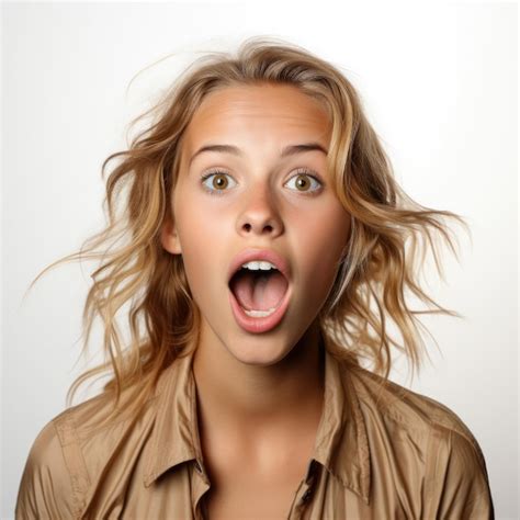 Premium Ai Image Playful 14yearold Luxembourg Girl Sticking Tongue Out