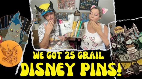 25 Grail Disney Pins Wdi Acme O Pin Dssh D23 And Many More Youtube