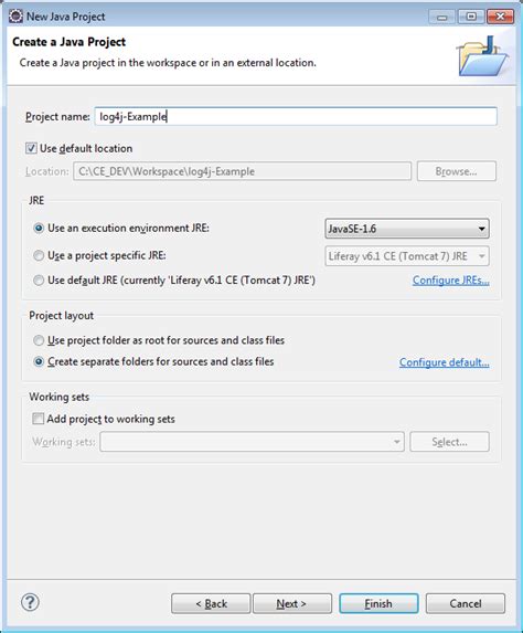 log4j examples wideskills