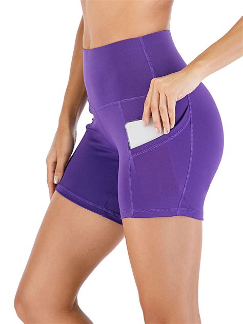 Youloveit Tummy Control Yoga Shorts For Women Athletic Running Yoga