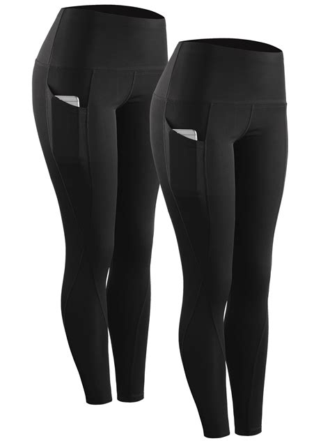 Neleus Womens High Waist Running Workout Yoga Leggings With Pockets