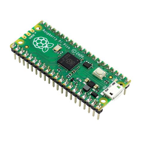 raspberry pi pico with pin headers assembled kitronik ltd