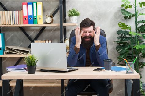 Premium Photo Hysterical Weeping Hysterical Businessman Weep In