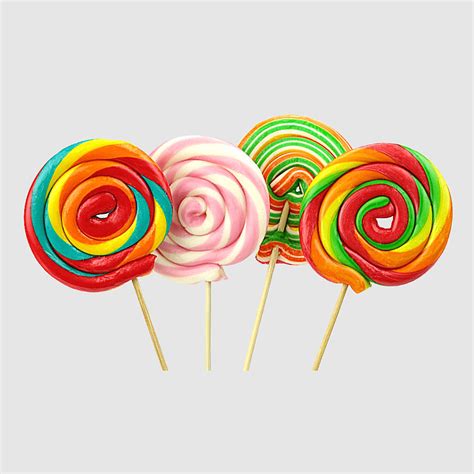 Rainbow Color Annulus Chupa Chups Stick Candy Rainbow Circle